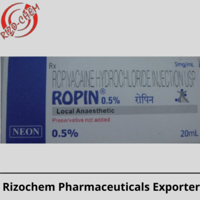 Ropivacaine injection I P Ropin 0.5% | Rizochem Pharmaceuticals | Export|