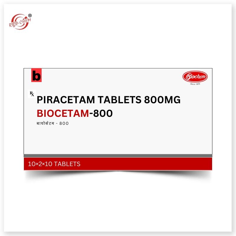 Biocetam Piracetam Tablets 800mg - Rizochem Pharmaceuticals